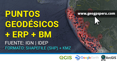 GEO GPS PERÚ: Mapa de Puntos Geodésicos - BM ERP IGN - Descargar Shapefile