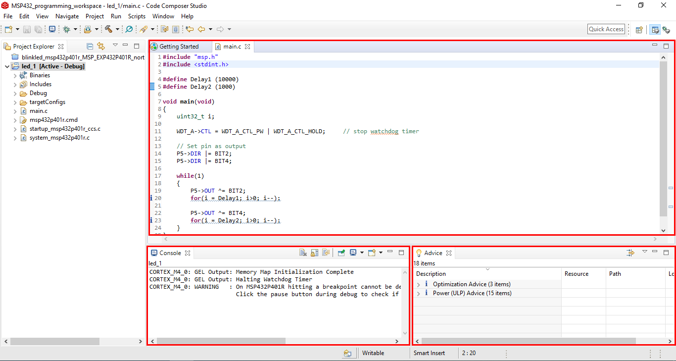 How To Debug and Load Project Using Code Composer Studio | Robotics ...