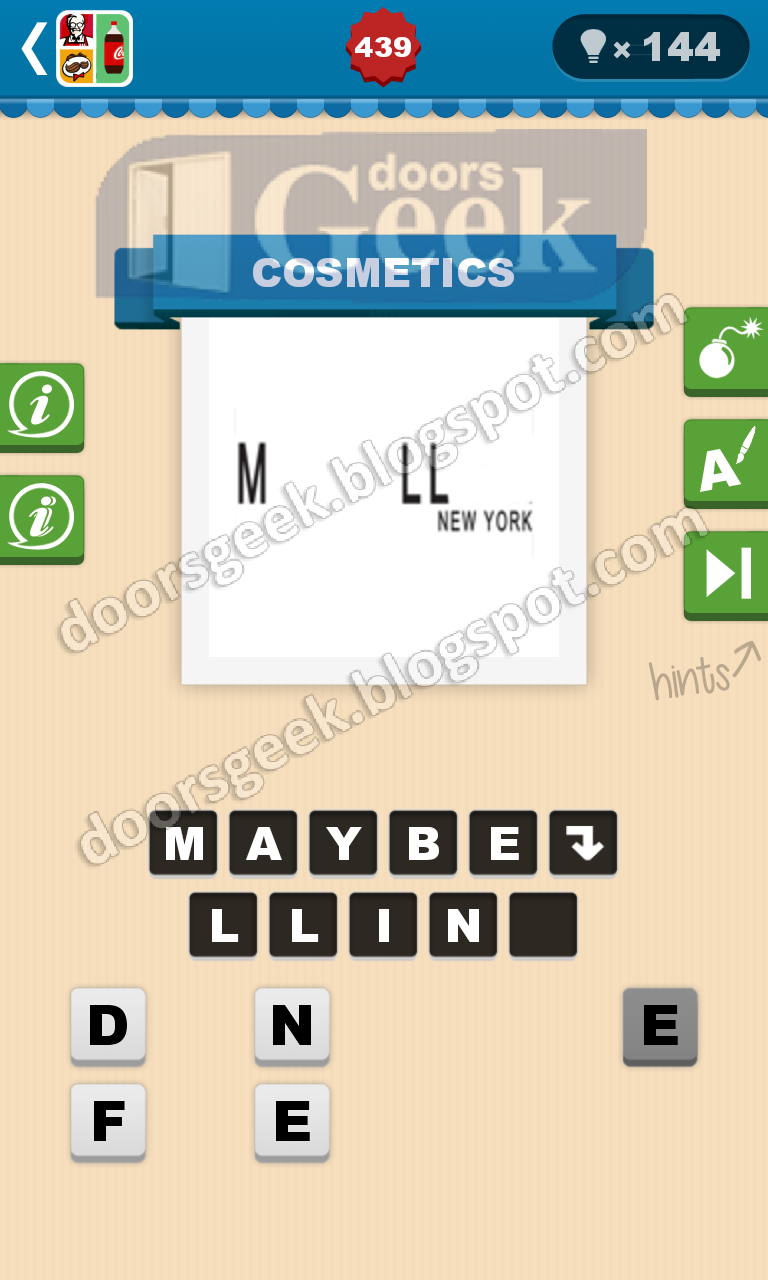 Guess The Brand Level 439 ~ Doors Geek