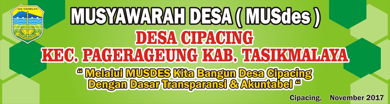 Spanduk Musyawarah Desa - KARYAKU