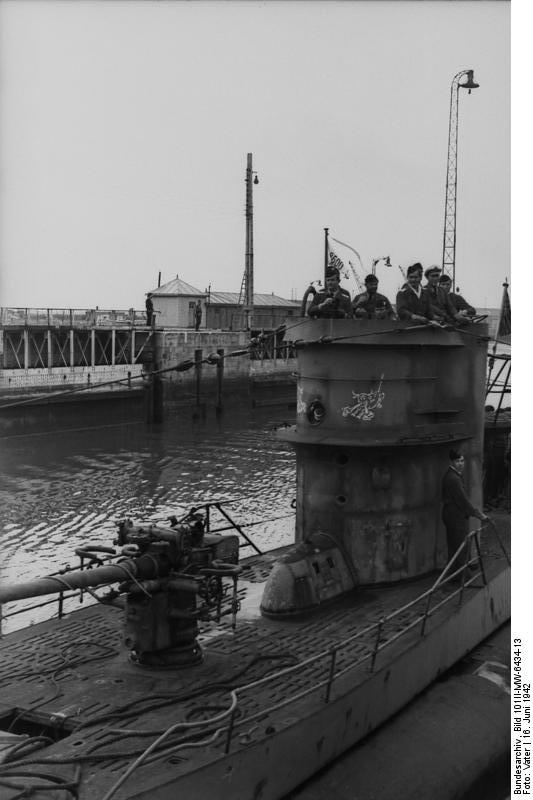 World War II Pictures In Details: U-455 Return From Her Patrol At St ...