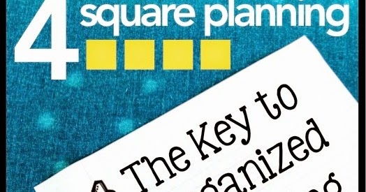 Corkboard Connections: 4 Square Planning: The Key to Organized Writing