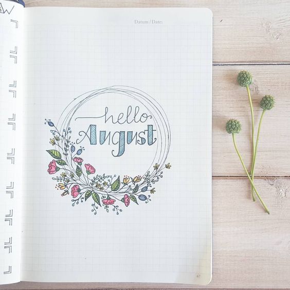 Bullet Journal Brasil: Inspiração para capa do mês para o seu Bullet ...