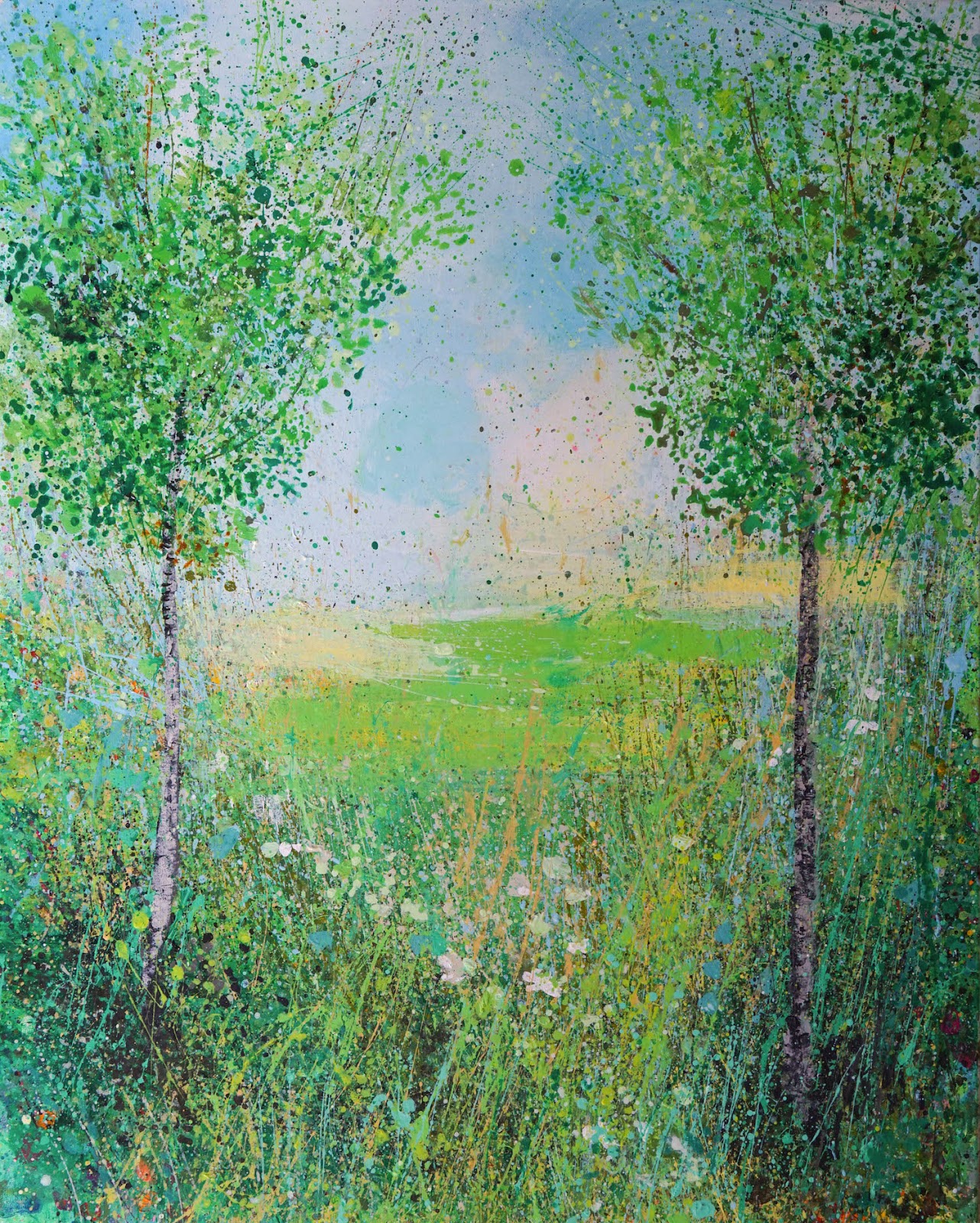 Sandy Dooley: Two spring paintings...to celebrate spring!