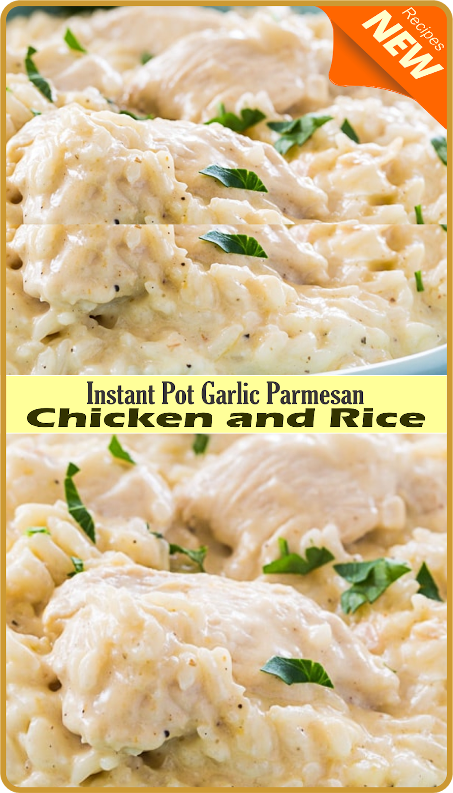 Instant Pot Garlic Parmesan Chicken and Rice | Amzing Food