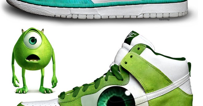 Nike Dunks Custom Design Sneakers : Monsters Inc Nike Dunk SB High Tops ...