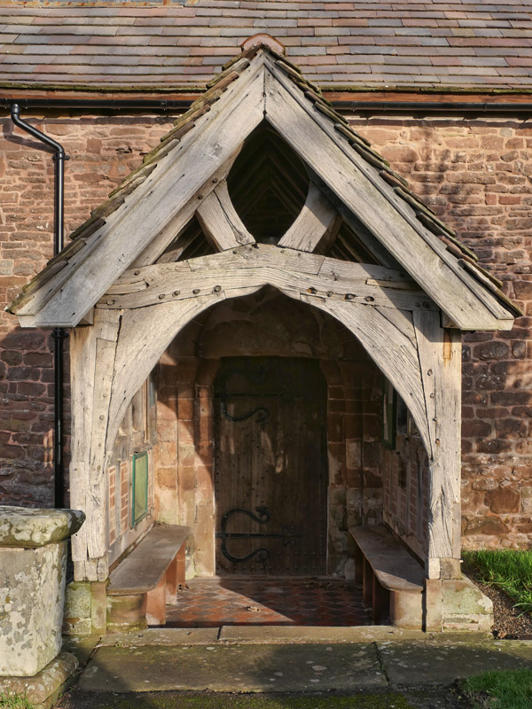 PhotoEclectica: Medieval timber porch, Brampton Abbotts