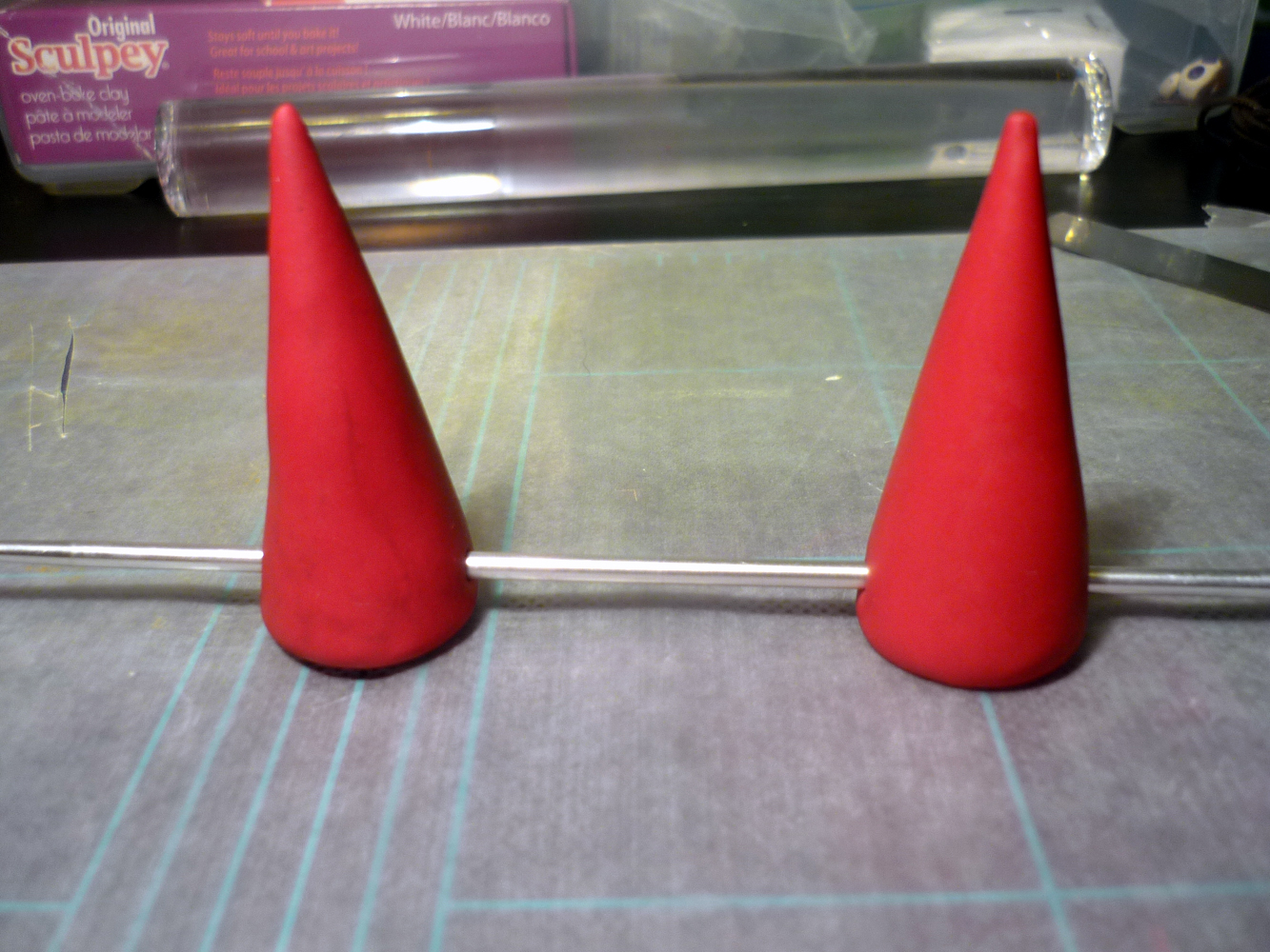 Sarcastic Crafting: Polymer Clay Horns Tutorial