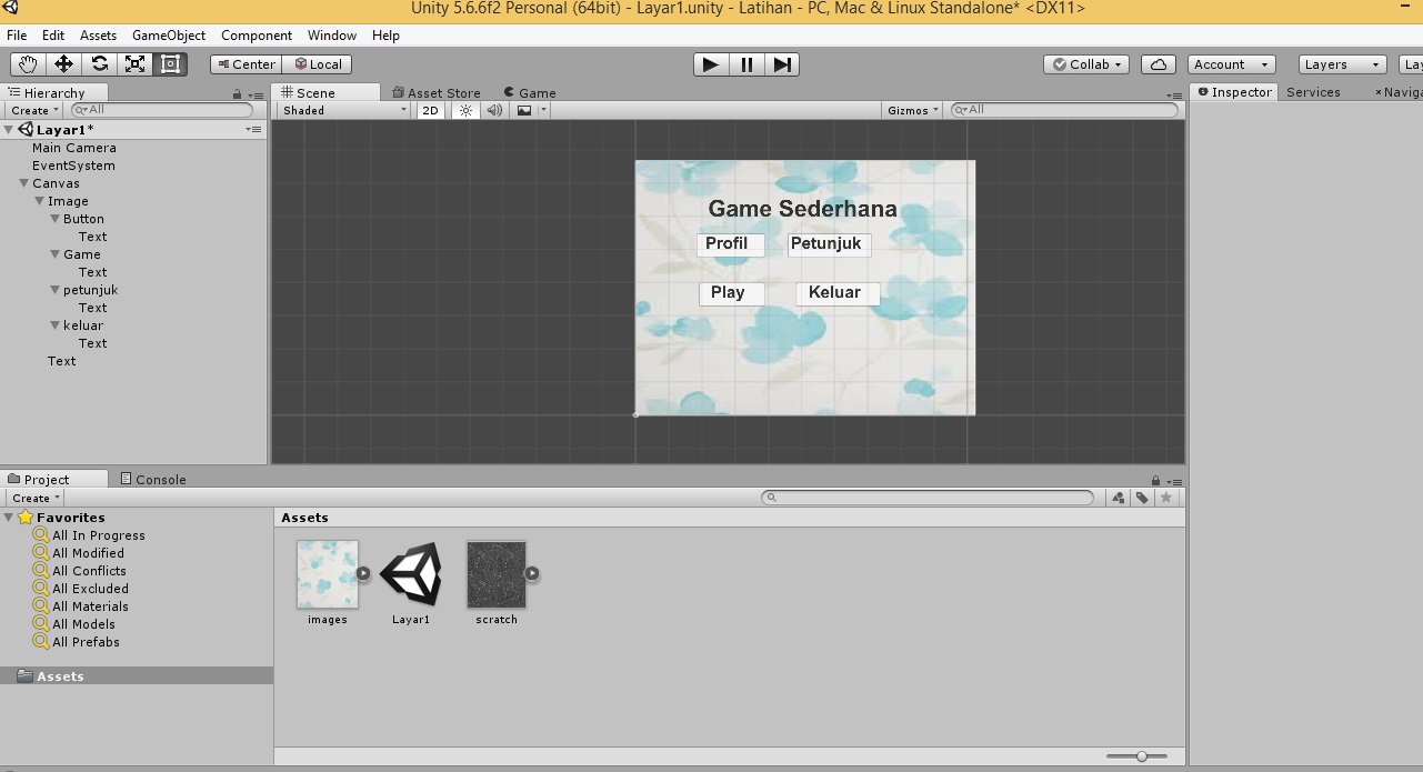 Tutorial Unity : Cara Paling Sederhana Membuat Menu Di Unity
