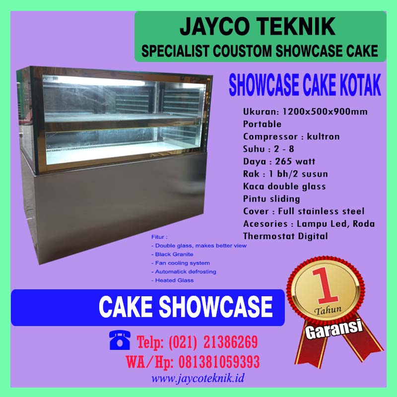 Showcase Cake:Cake showcase murah,cake display