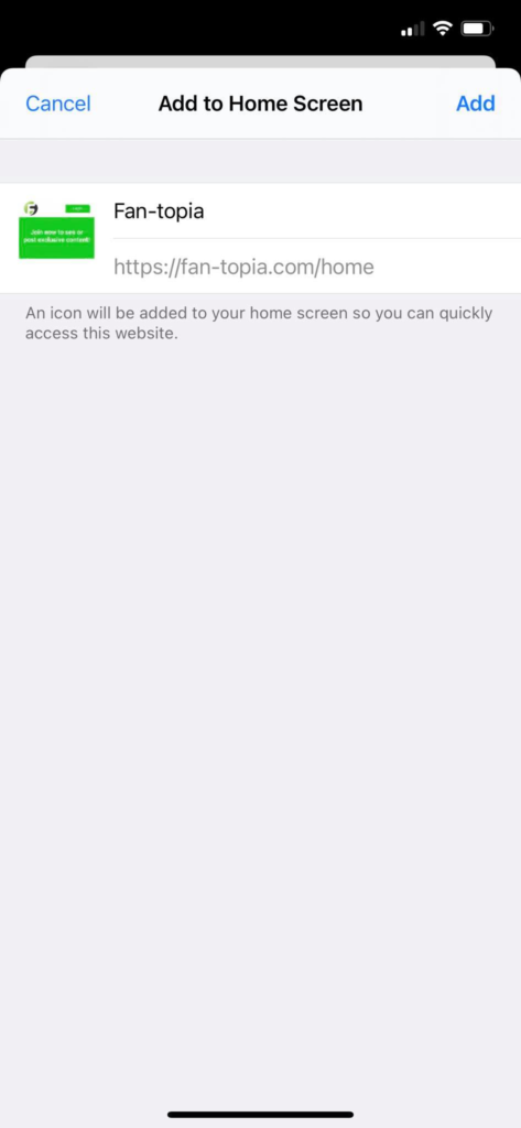 Fan-Topia on your Phone’s Home-screen