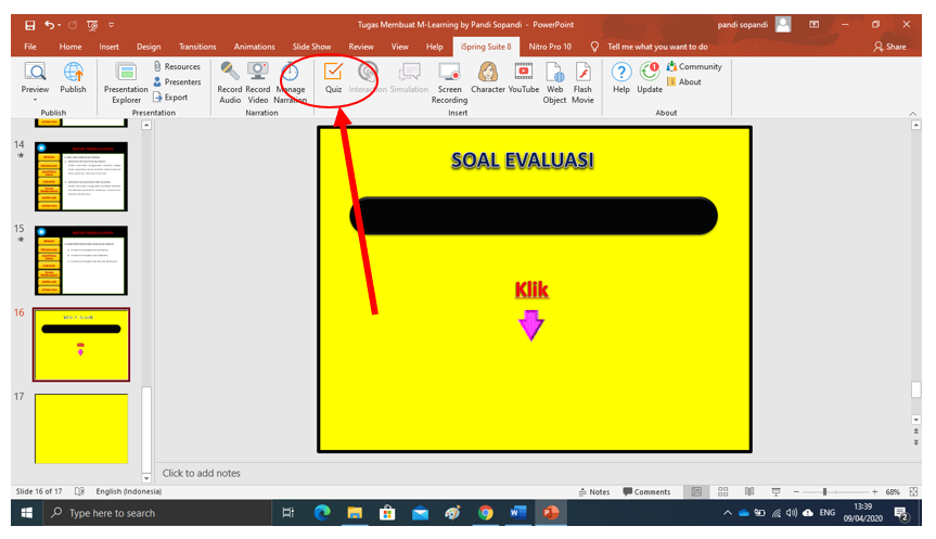 CARA MEMBUAT QUIZ DENGAN MENGGUNAKAN APLIKASI ISPRING SUITE 8 ...