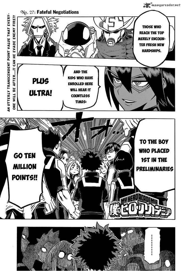 My Hero Academia Chapter 27 | One punch man manga