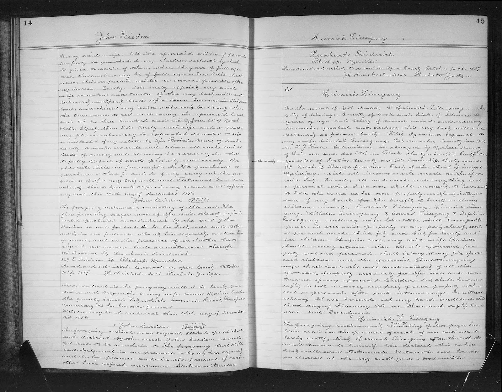 An American Immigrant Family: The Dieden and Herting Families