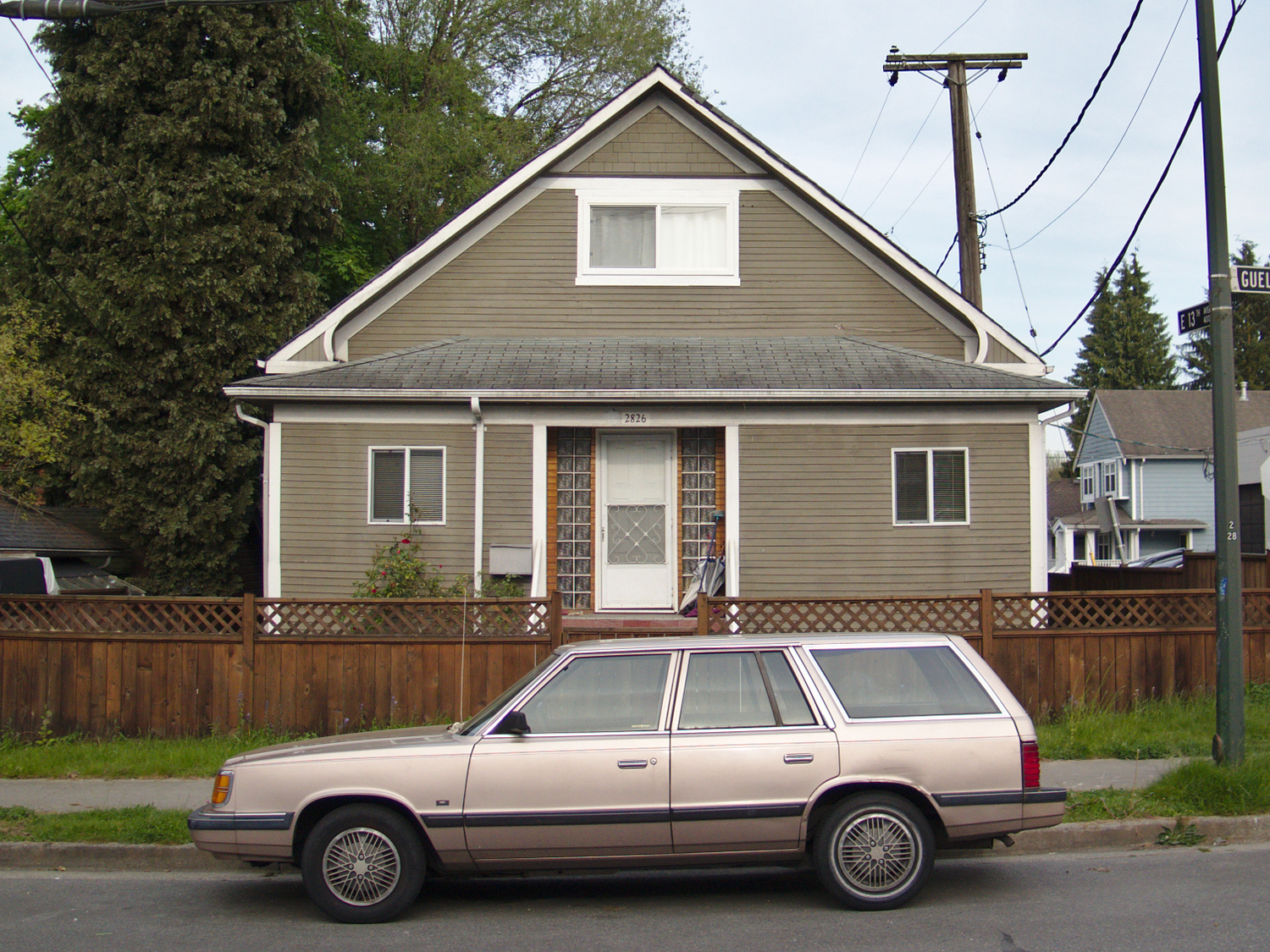 Old Parked Cars Vancouver: 1986 Plymouth Reliant Wagon