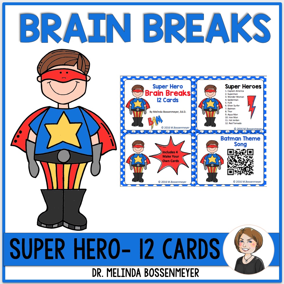Super Hero Brain Breaks FREE | Peaceful Playgrounds | Recess Doctor Blog