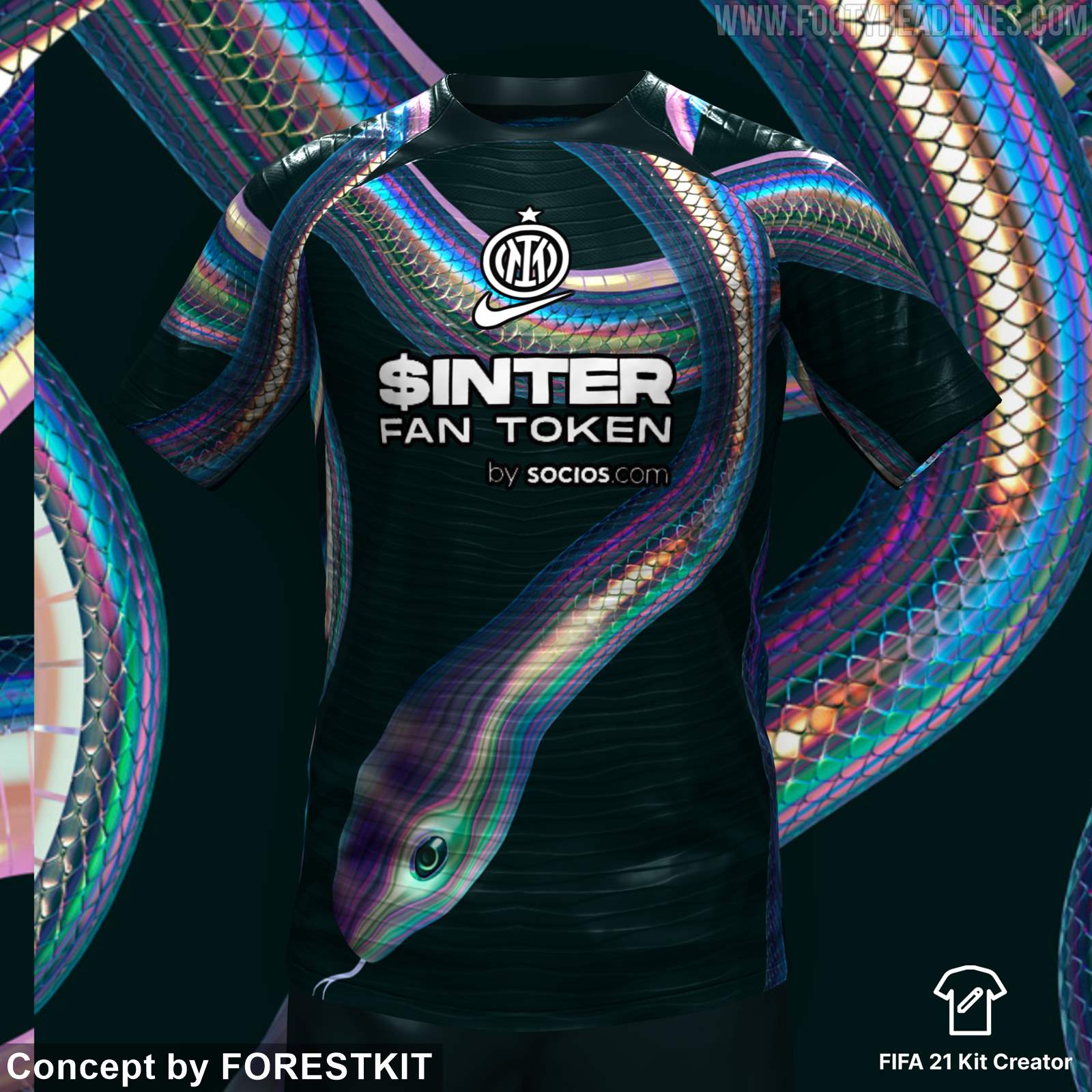 Magnificent Inter 21-22 Snake Concept Kit - Footy Headlines