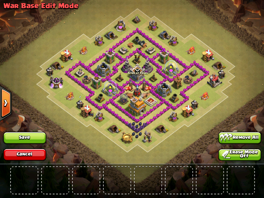 Base WAR Terkuat COC Town Hall 7 Anti Bintang 3