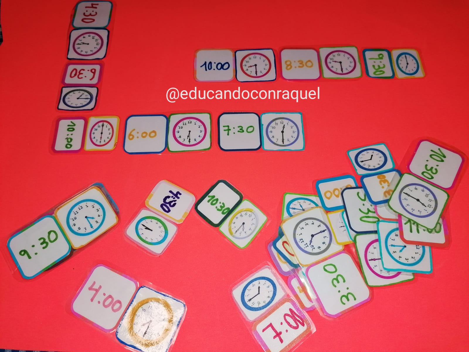 Educando con Raquel: Dominó de las Horas