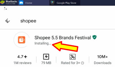 How to Open Shopee App using Computer