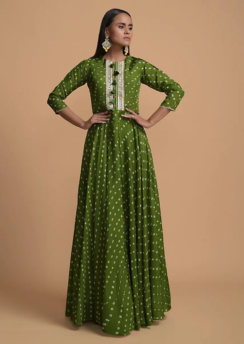 Heavy Muslin Printed Gown