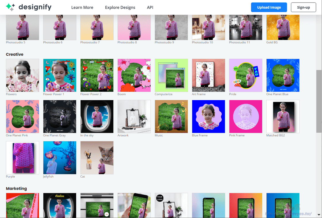 Designify 照片去背＆合成設計工具，可編輯樣板圖片批次合成 10 張(免費服務)