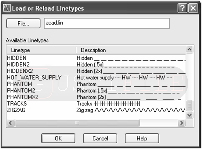 Setting Garis pada Autocad