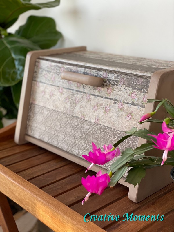 Floral Pallet Rice Paper Bread Box