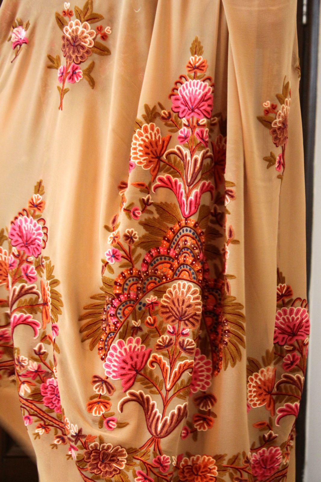 Sohum Sutras: Kashmiri Aari work Sari