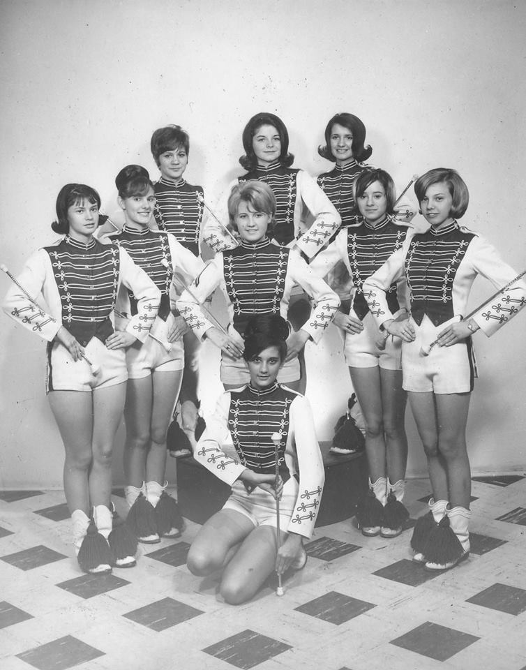 IMAGES OF OUR PAST - DUBLIN HIGH SCHOOL MAJORETTES - MID 1960S