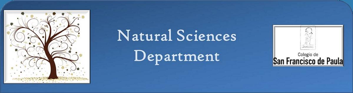 Natural Sciences Department: 9º