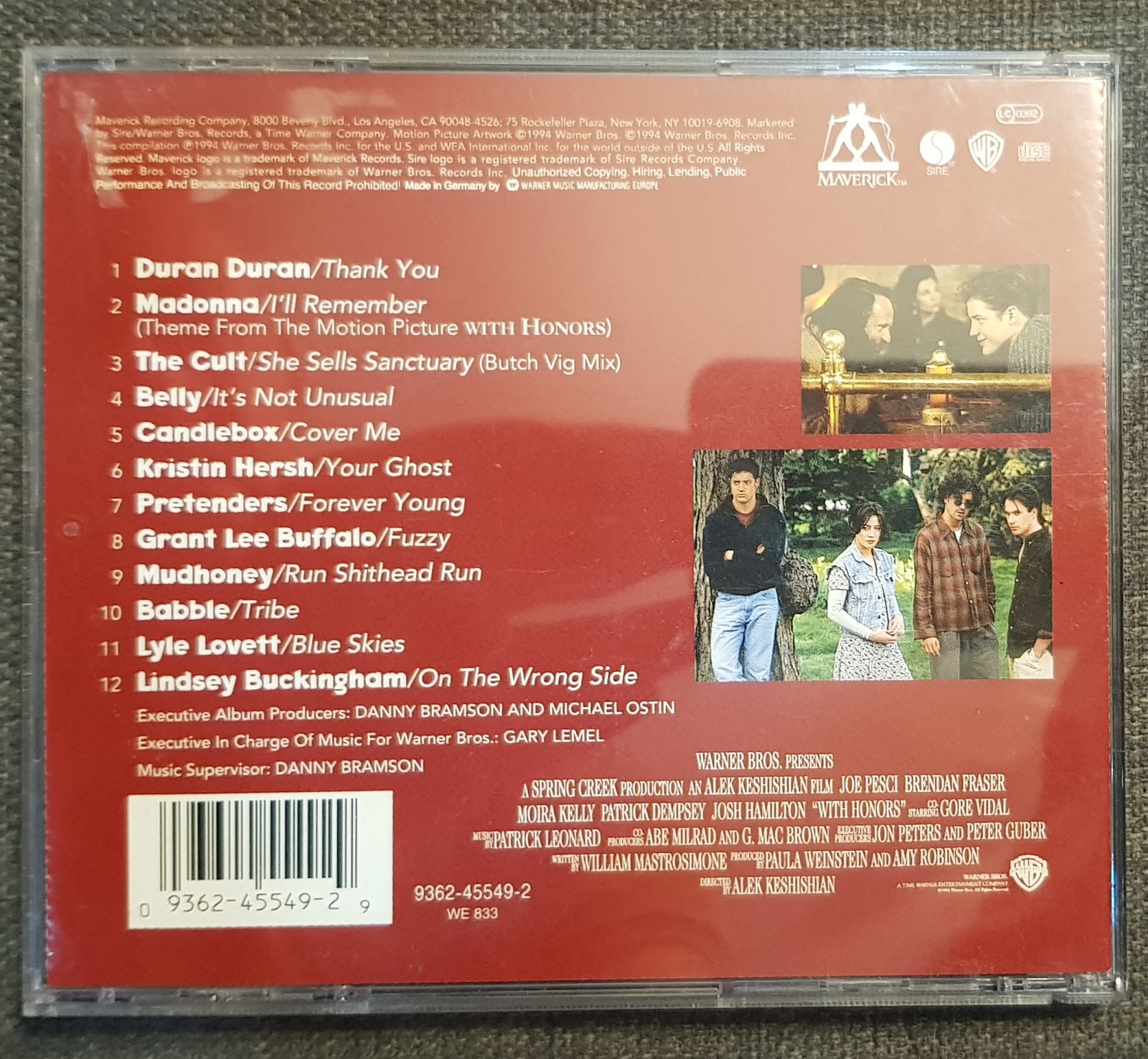 -Madonna-Colección- : With Honors (Music From The Motion Picture ...