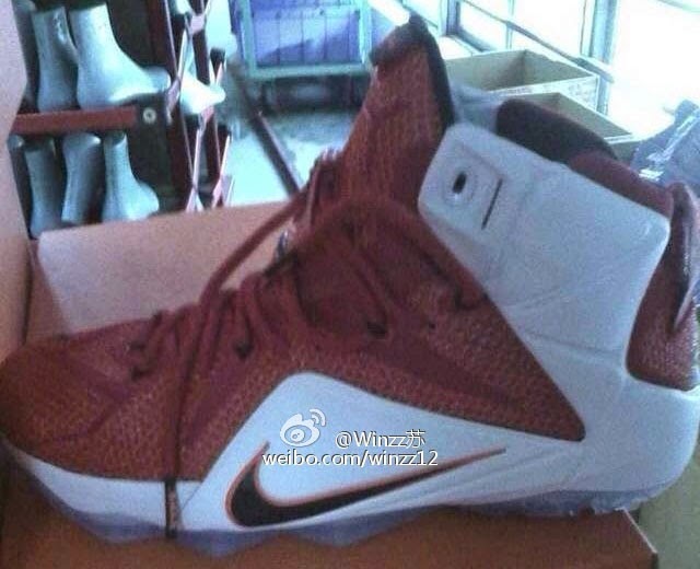 NWK to MIA: First Look: Nike LeBron 12 Red/White 'Lion Heart'