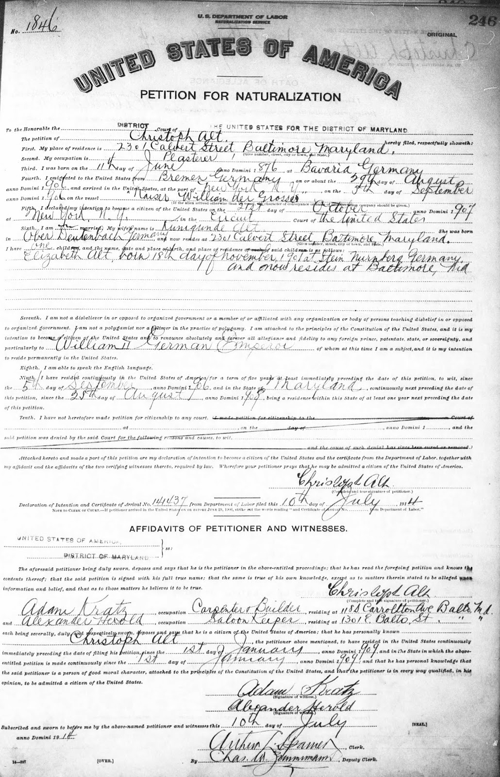 Olive Tree Genealogy Blog: New Naturalization & Passport Records Online