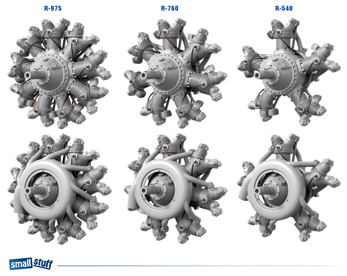 Small Stuff Models: Coming soon - 1/72 Wright R-975/R-760/R-540 ...