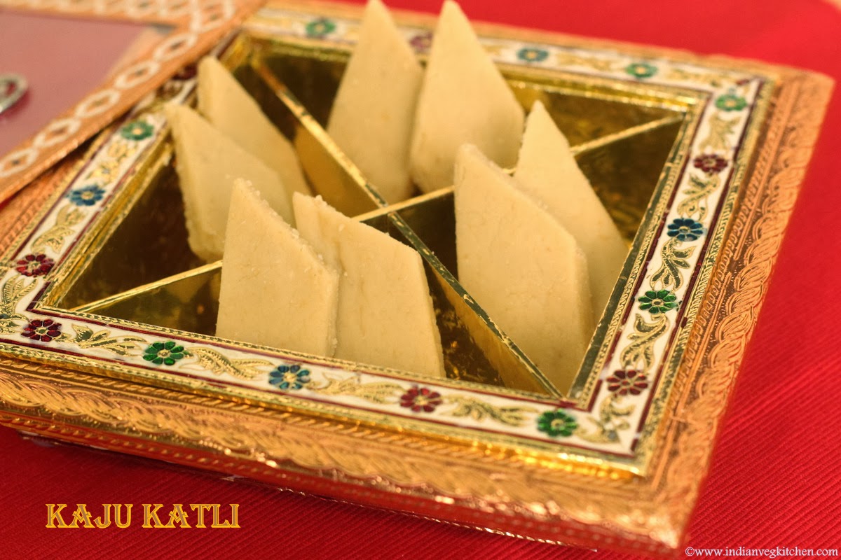 IndianVegKitchen: KAJU KATLI | QUICK DIWALI SWEET | HOMEMEADE KAJU ...