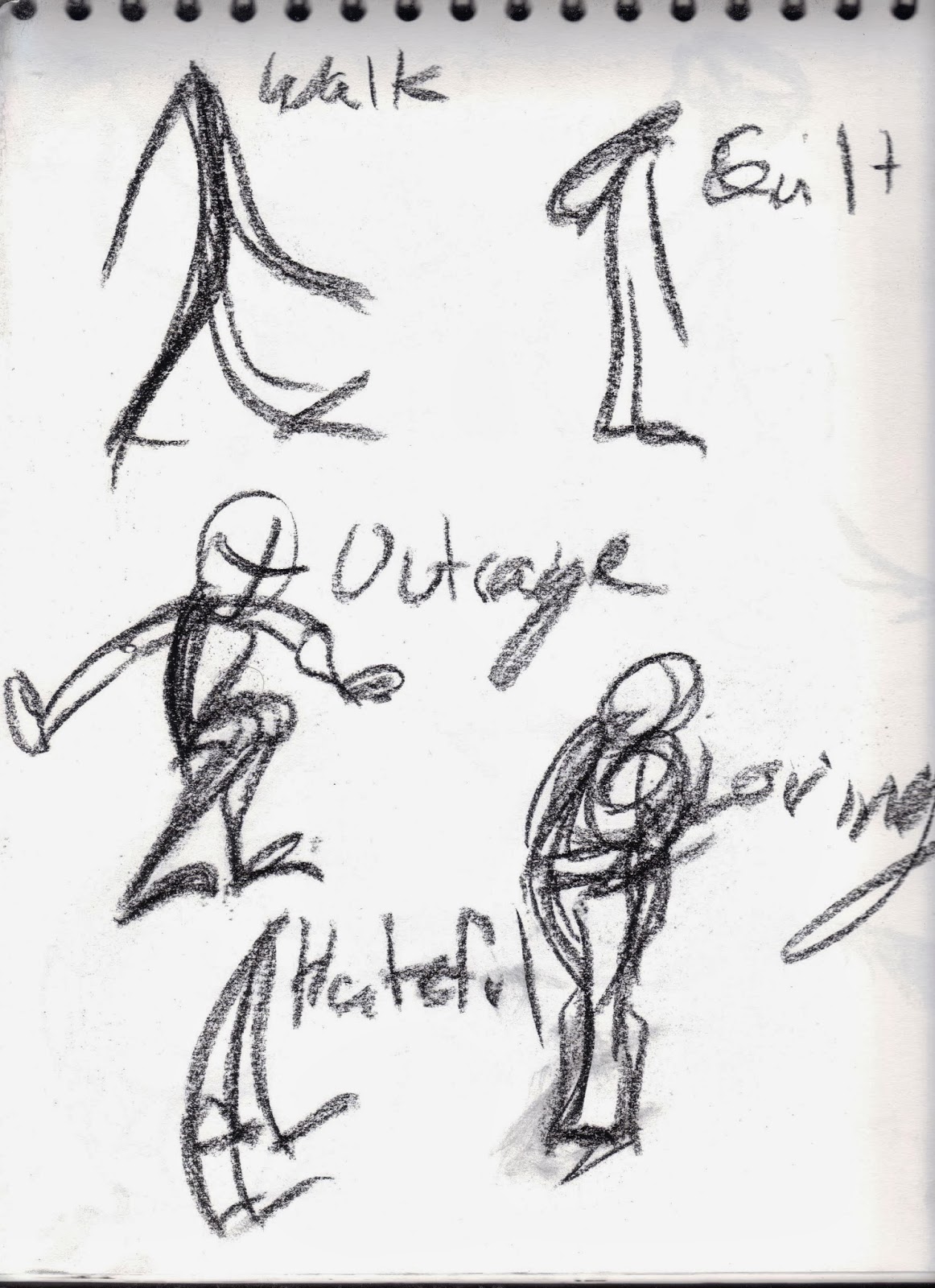 Alexa McDonald Fall 2013 Cafe Sketch: In Class Session: Line of Action ...