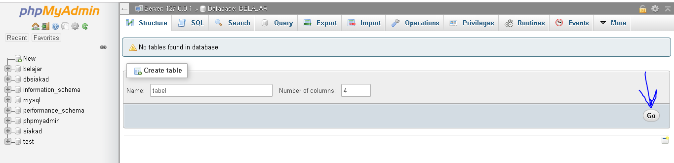 Suka Teknik Informatika: cara membuat Database dan tabel MySQL pada Xampp