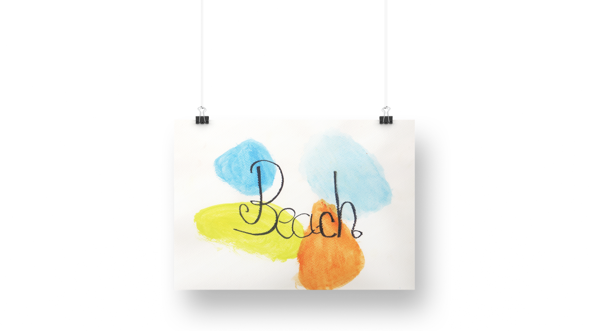 Hand-painted beach sign - free printable |Keeping it Real