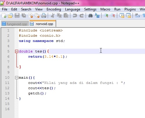 Pemrograman Modular dalam C++ | Alifah Nurwandari