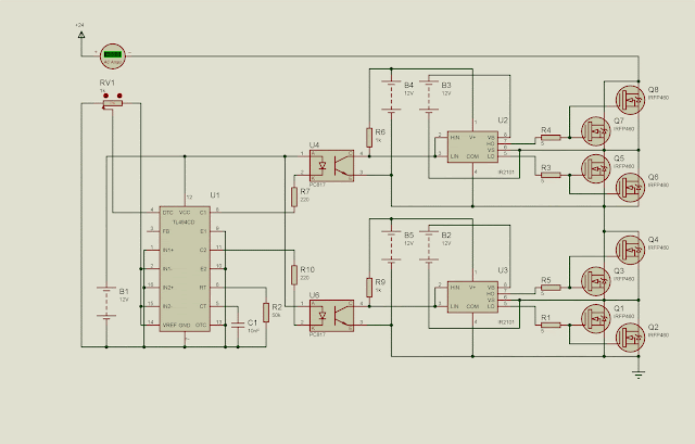 ir2110 circuit in proteus