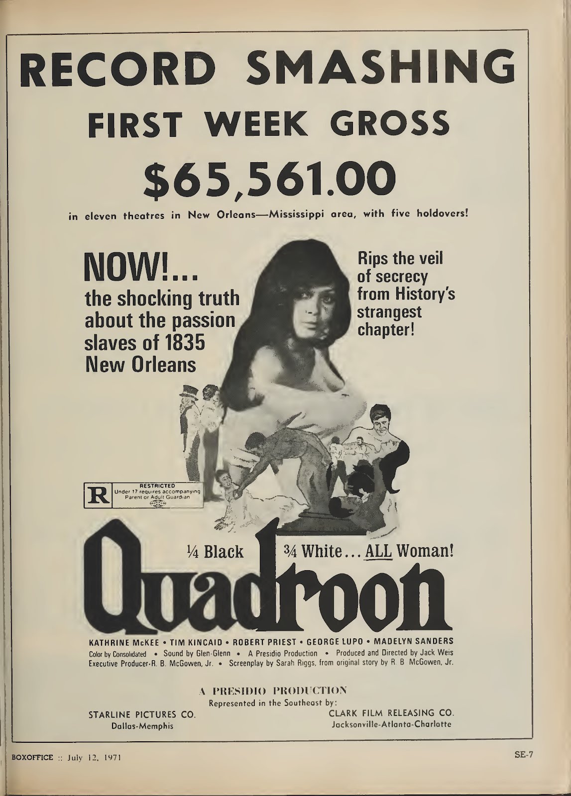 Obscure Video And DVD Blog: QUADROON 1971 (CODE RED) BLU-RAY