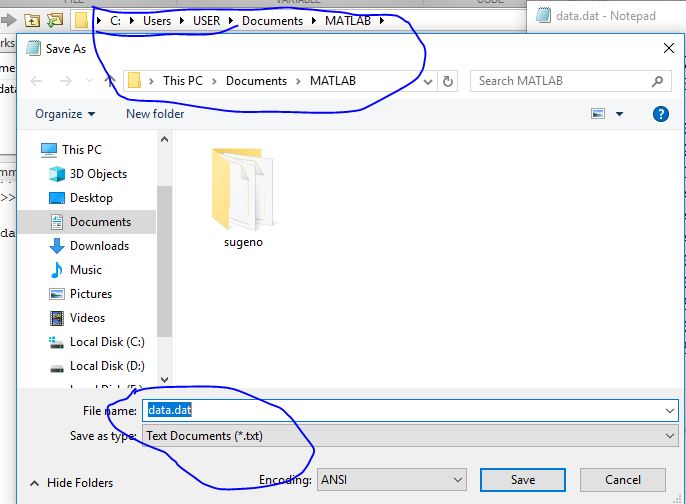 CARA MEMASUKKAN/ MEN_LOAD FILE .dat pada MATLAB