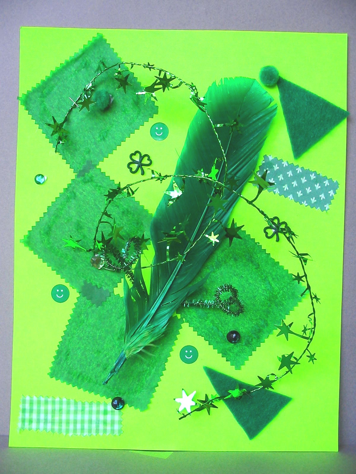 Preschool Crafts for Kids*: St. Patrick's Day Preschool Collage Craft