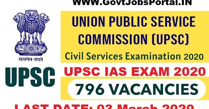 UPSC IAS Exam Notification 2020 : UPSC Indian Civil Services ...