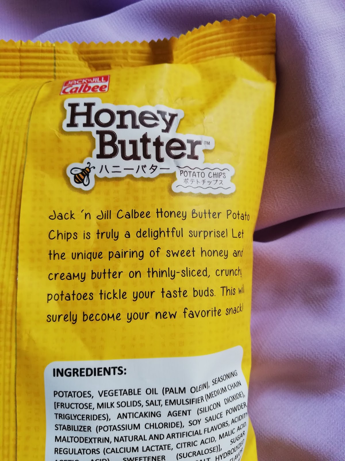 Cienanigans: JACK 'N JILL CALBEE HONEY BUTTER POTATO CHIPS