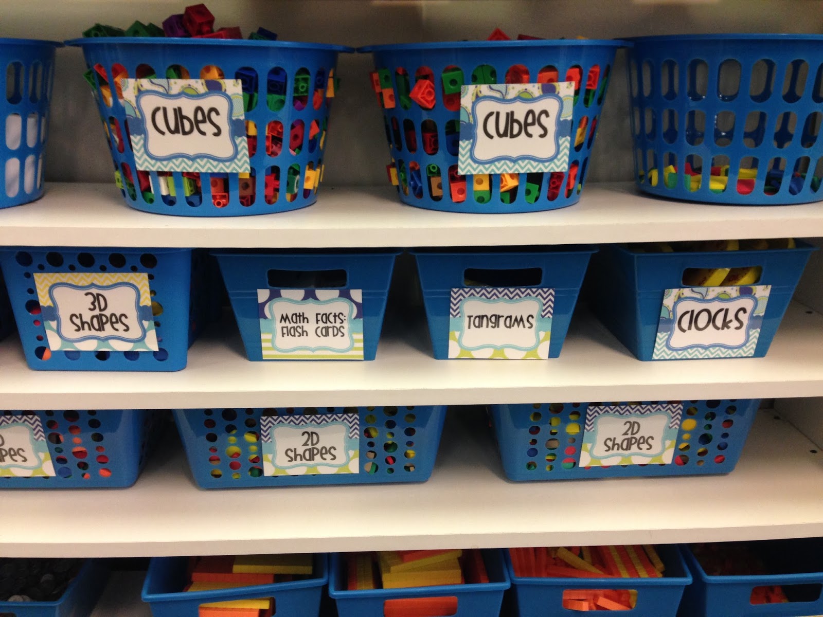 Second Grade Positivity: Guided Math Part 3: Organizing Manipulatives
