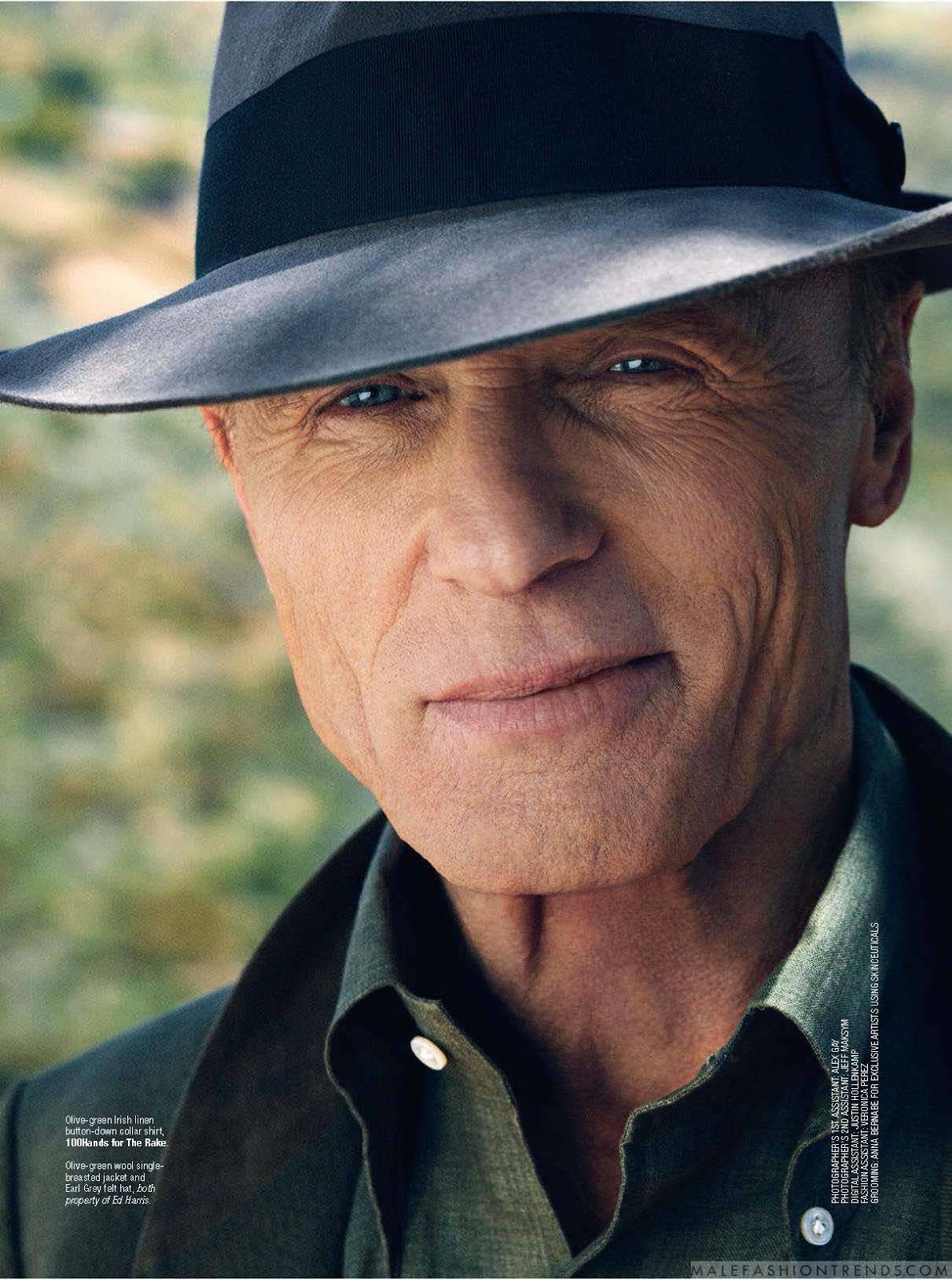Ed Harris para The Rake Magazine por Michael Schwartz