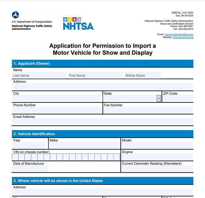 Show Or Display: Vehicle Application