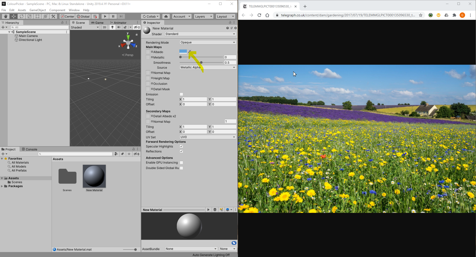 Unity Quick Tip - Using the Colour Picker Outside of Unity
